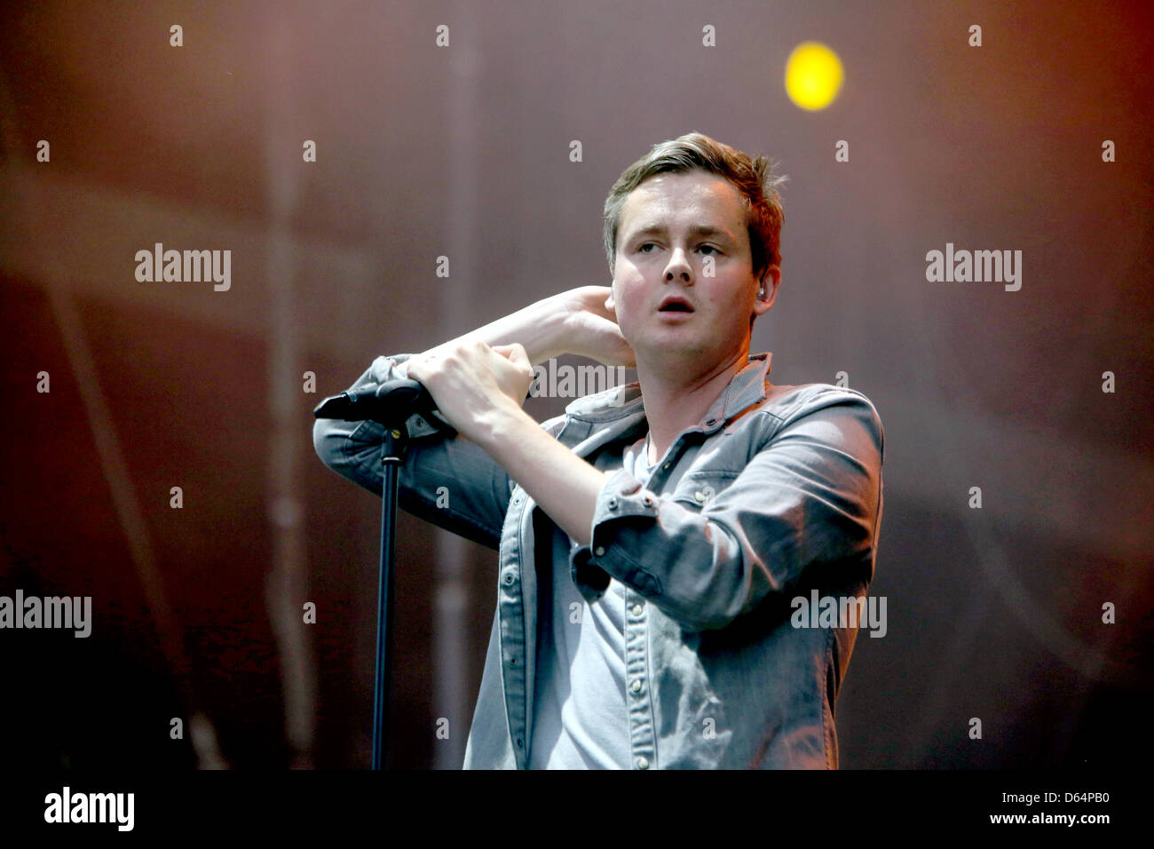 Singer Tom Chaplin of British rock band "Keane" performs on the first ...