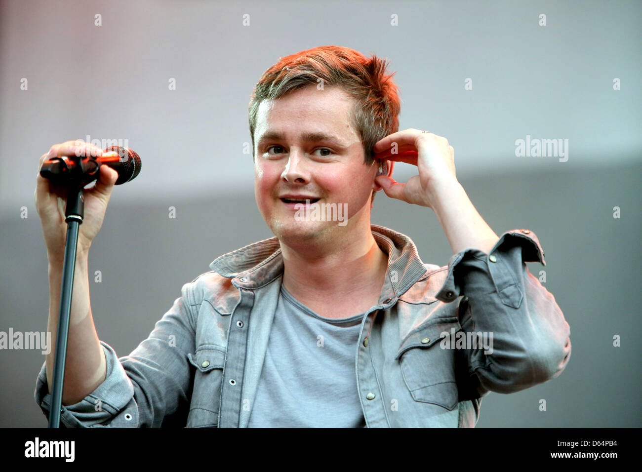 Singer Tom Chaplin of British rock band "Keane" performs on the first ...