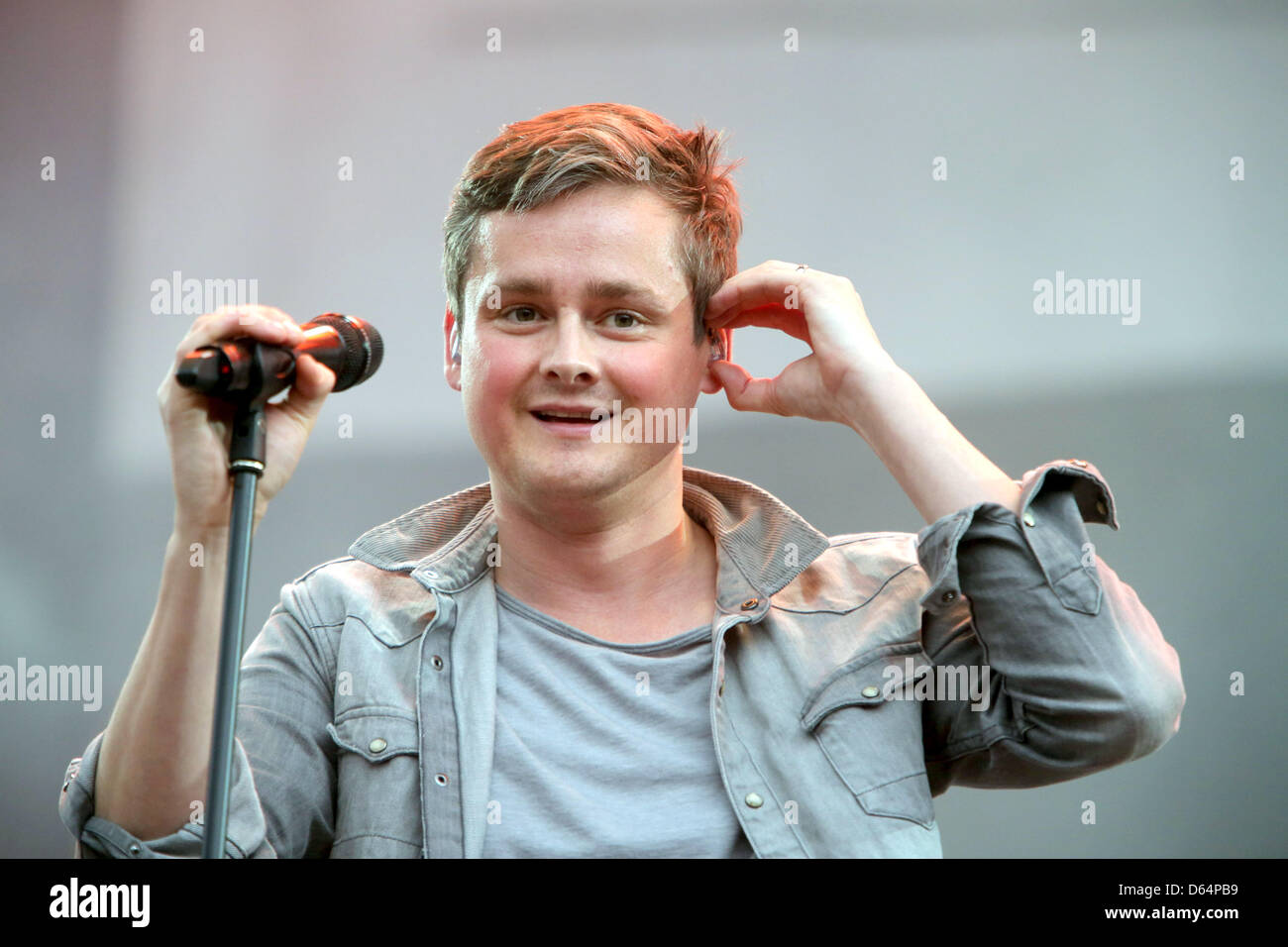 Singer Tom Chaplin of British rock band "Keane" performs on the first ...