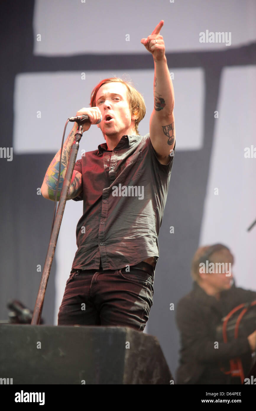Singer Benjamin Kowalewicz of Canadian rock band "Billy Talent ...