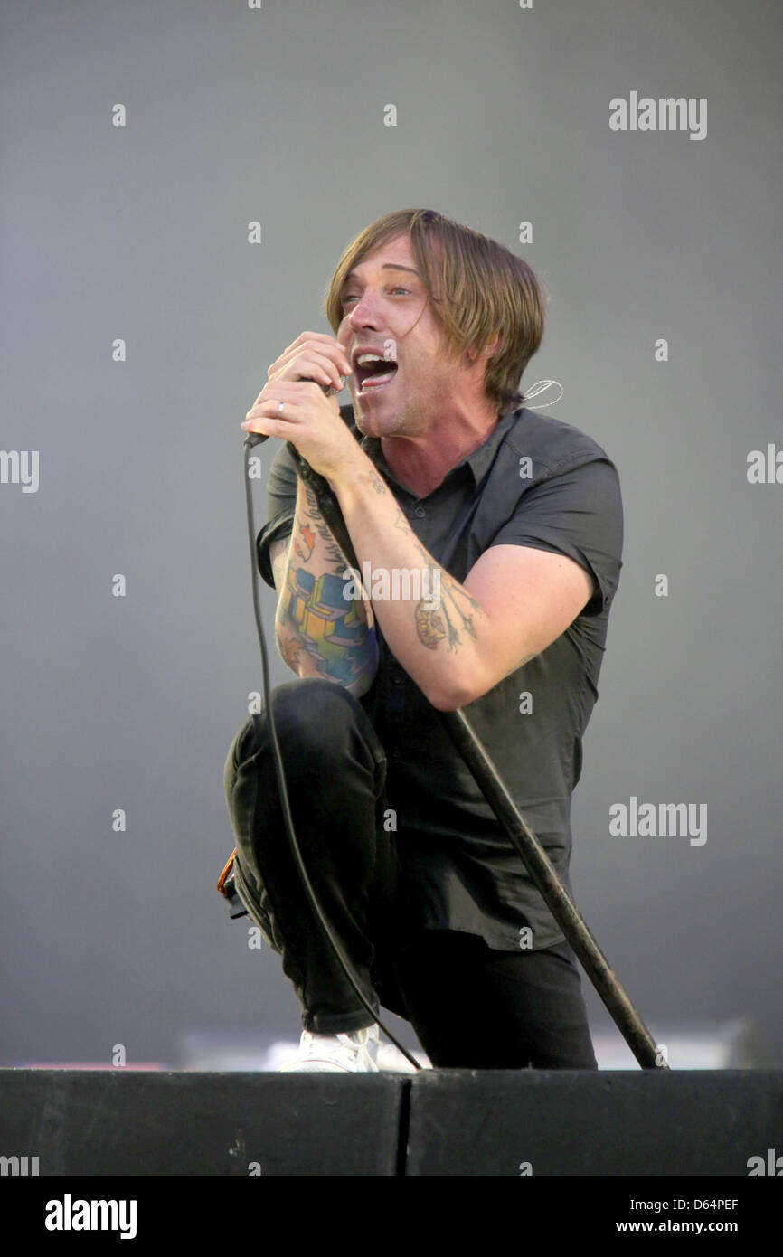 Singer Benjamin Kowalewicz of Canadian rock band "Billy Talent ...