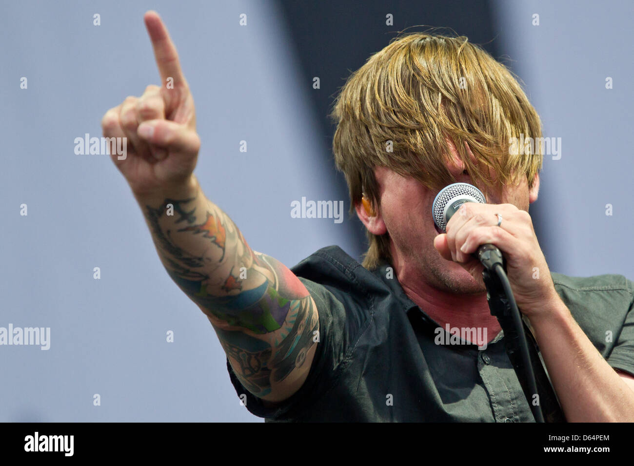 Singer Benjamin Kowalewicz of the Canadian rock band 'Billy Talent ...