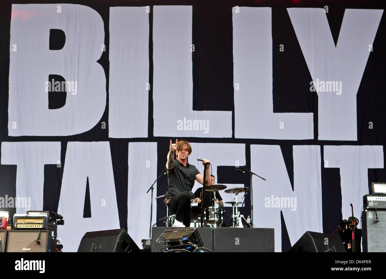 Singer Benjamin Kowalewicz of the Canadian rock band 'Billy Talent ...