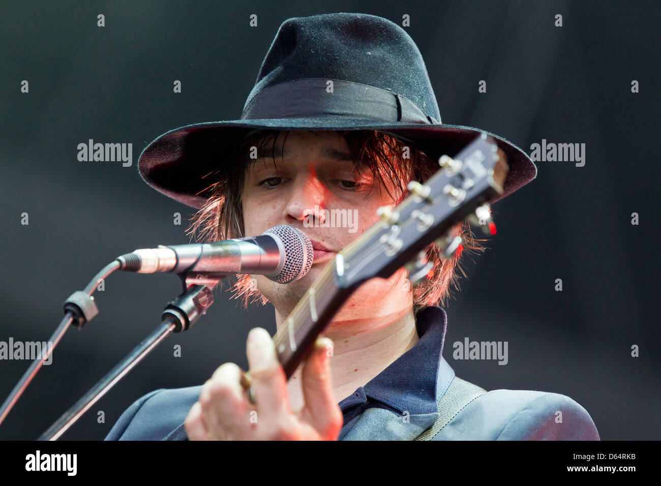 British musician Peter Doherty performs on stage at the music festival ...