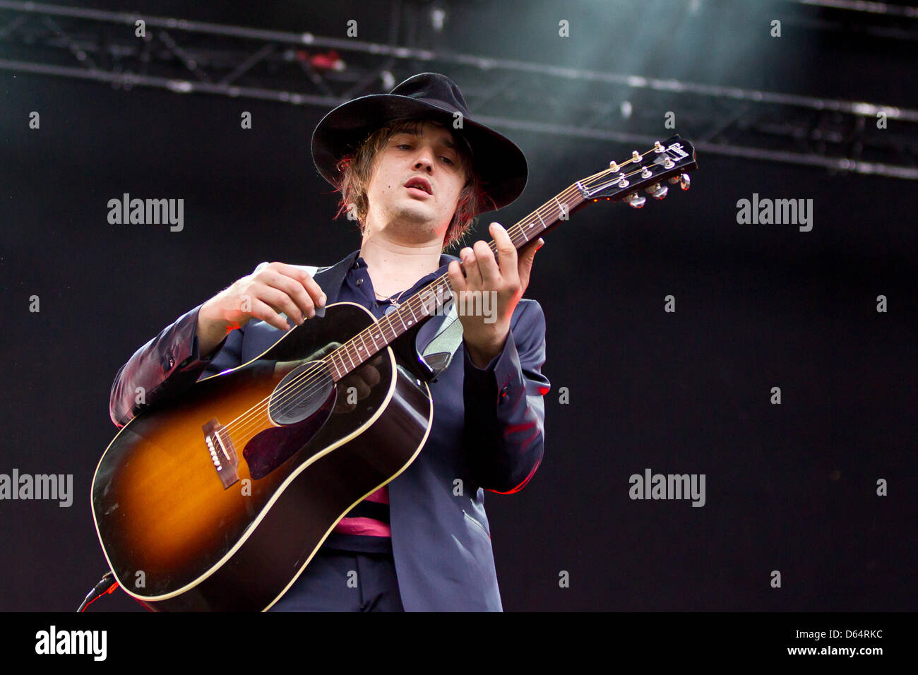 British musician Peter Doherty performs on stage at the music festival ...