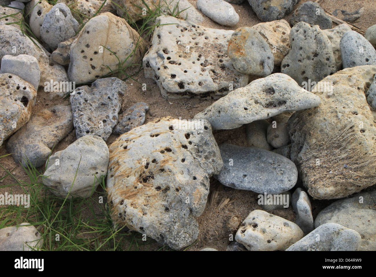 This image features rocks that have been eroded by the continuous ...