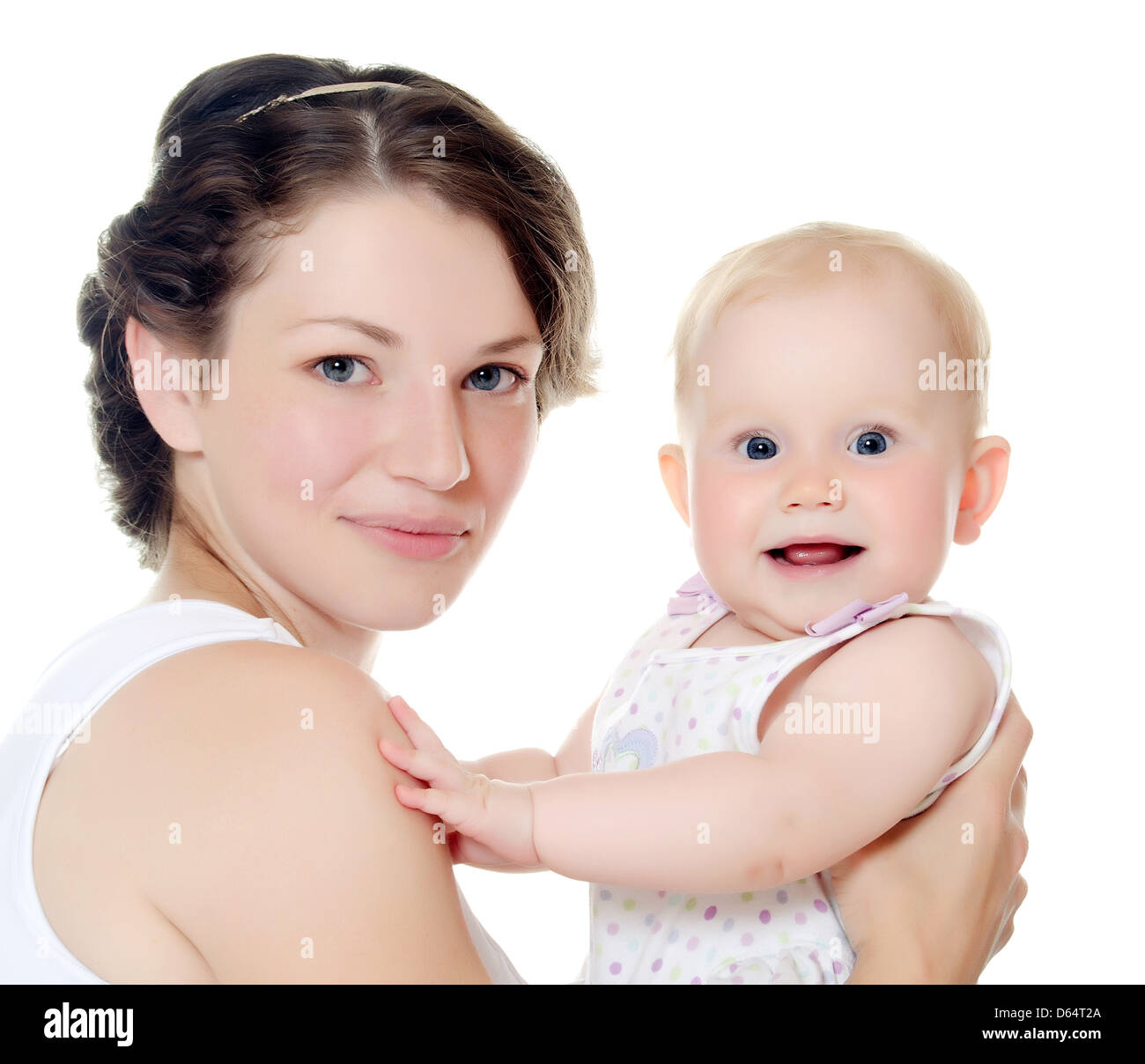 The happy mother with baby Stock Photo - Alamy