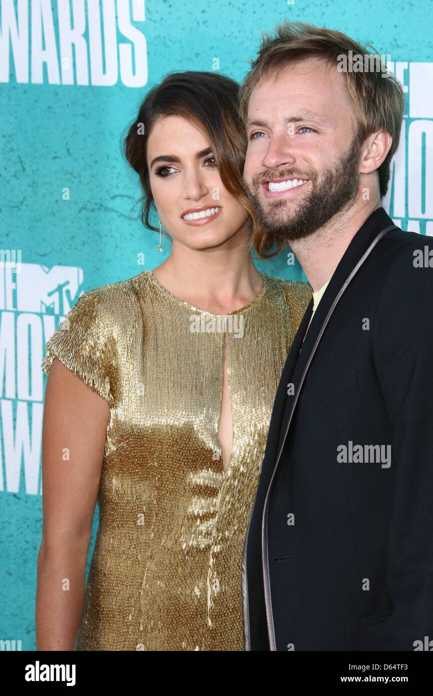 Actress Nikki Reed and musician Paul McDonald arrive on the red carpet ...