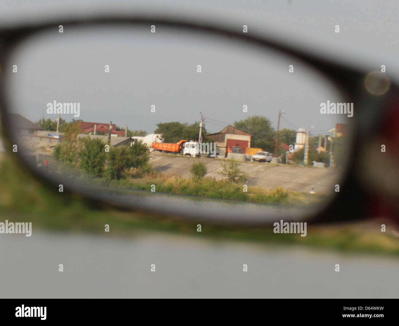 View-through-Glasses Lenses IMG 4566 cr Stock Photo - Alamy