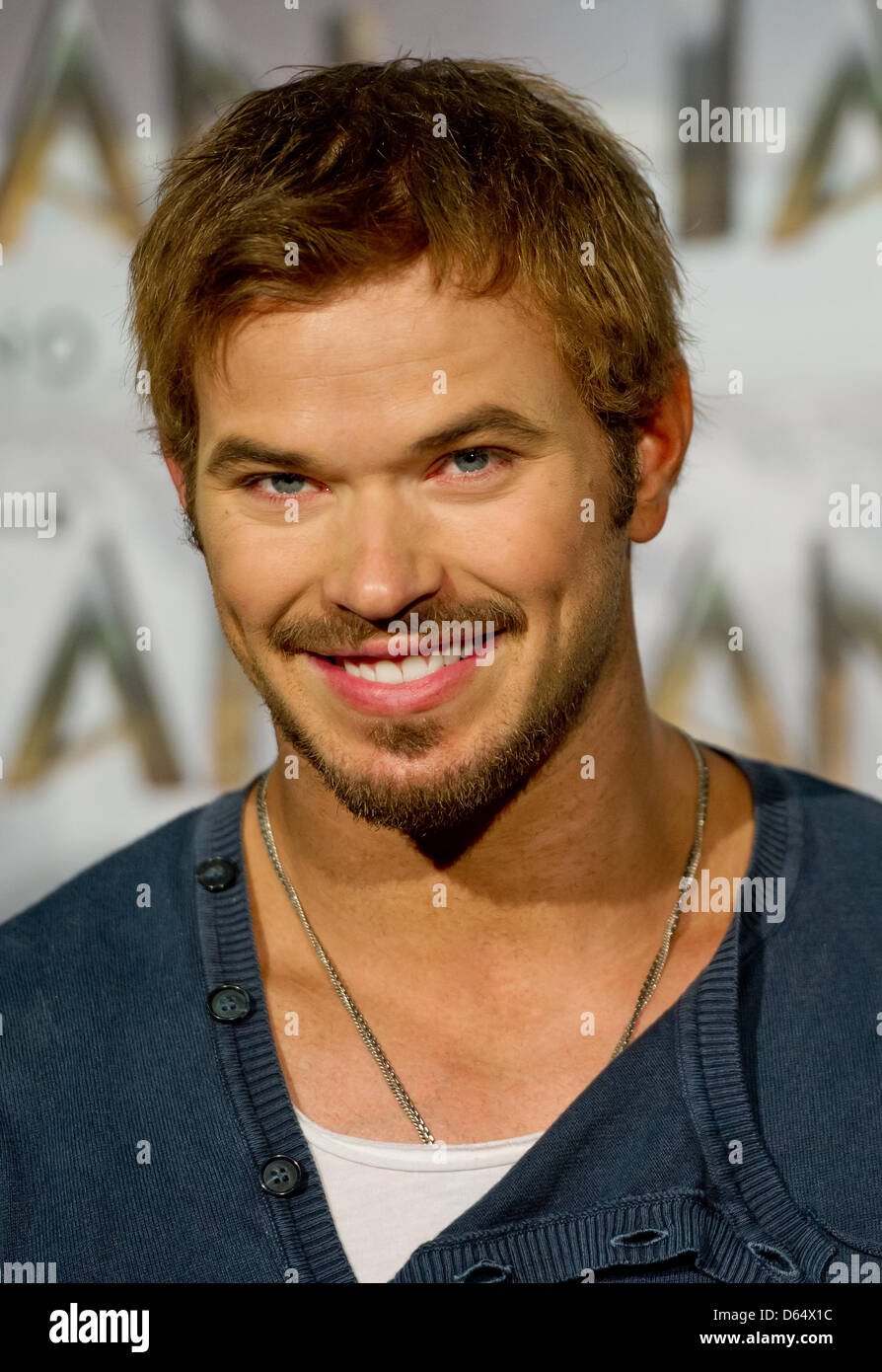 American actor Kellan Lutz (Tarzan) poses during a press session about ...