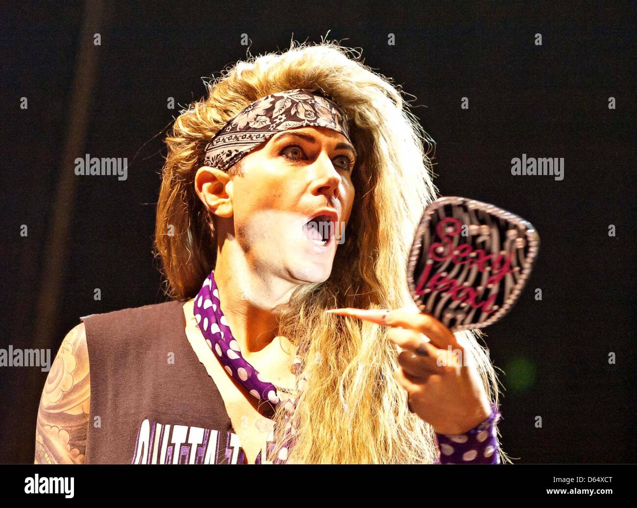 Travis Haley alias Lexxi Foxxx from American metal band Steel Panther ...