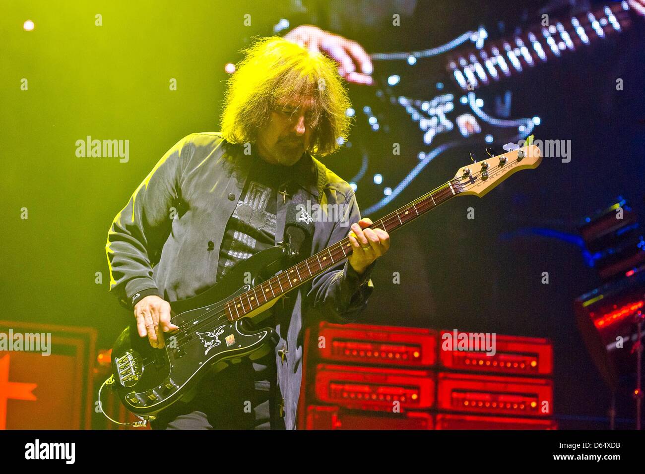 Terence Michael Joseph alias Geezer Butler from the British heavy metal ...