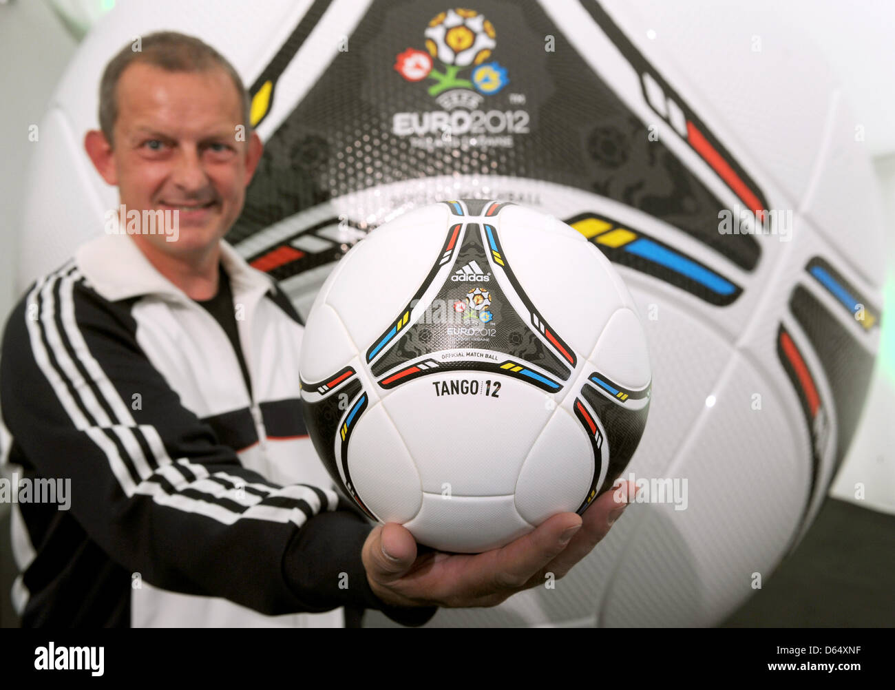 Adidas inovation designer Klaus Rolshoven presents the official Euro ...