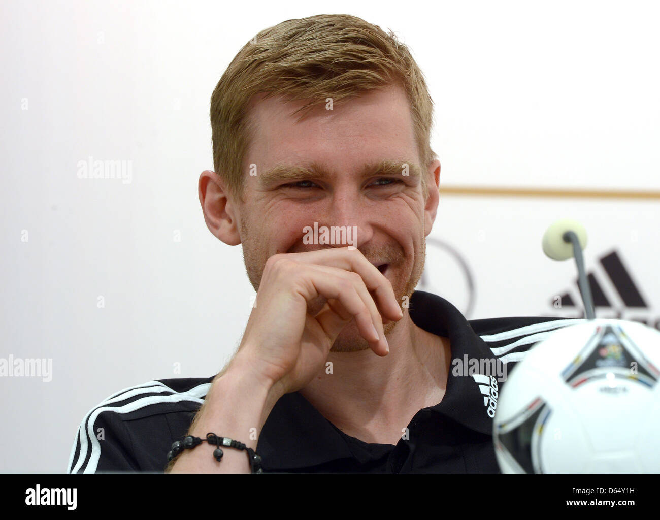 Germany's Per Mertesacker during a press conference of the German ...
