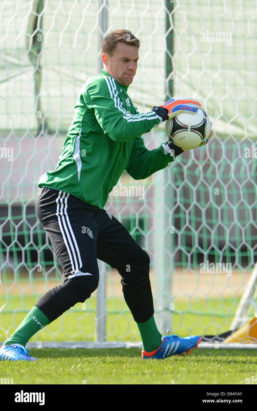 Germany's goalkeeper Manuel Neuer during a training session of the ...