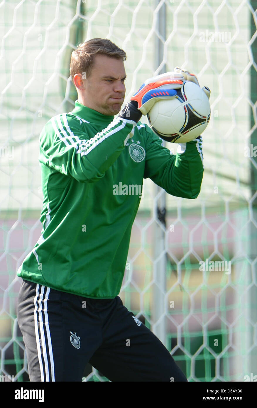 Germany's goalkeeper Manuel Neuer during a training session of the ...
