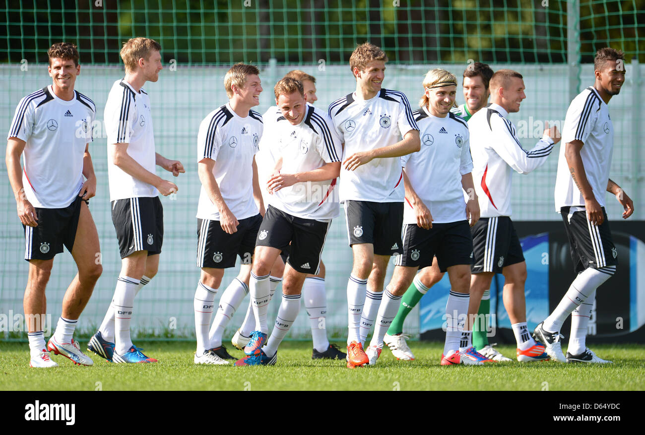 The German team during a training session of the German national soccer ...