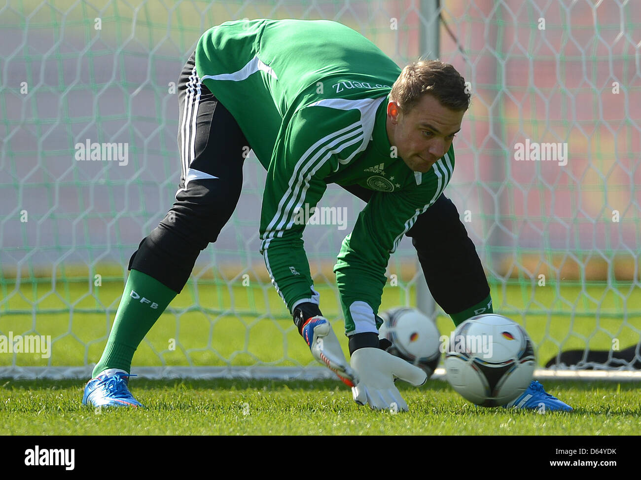 Germany's goal keeper Manuel Neuer during a training session of the ...