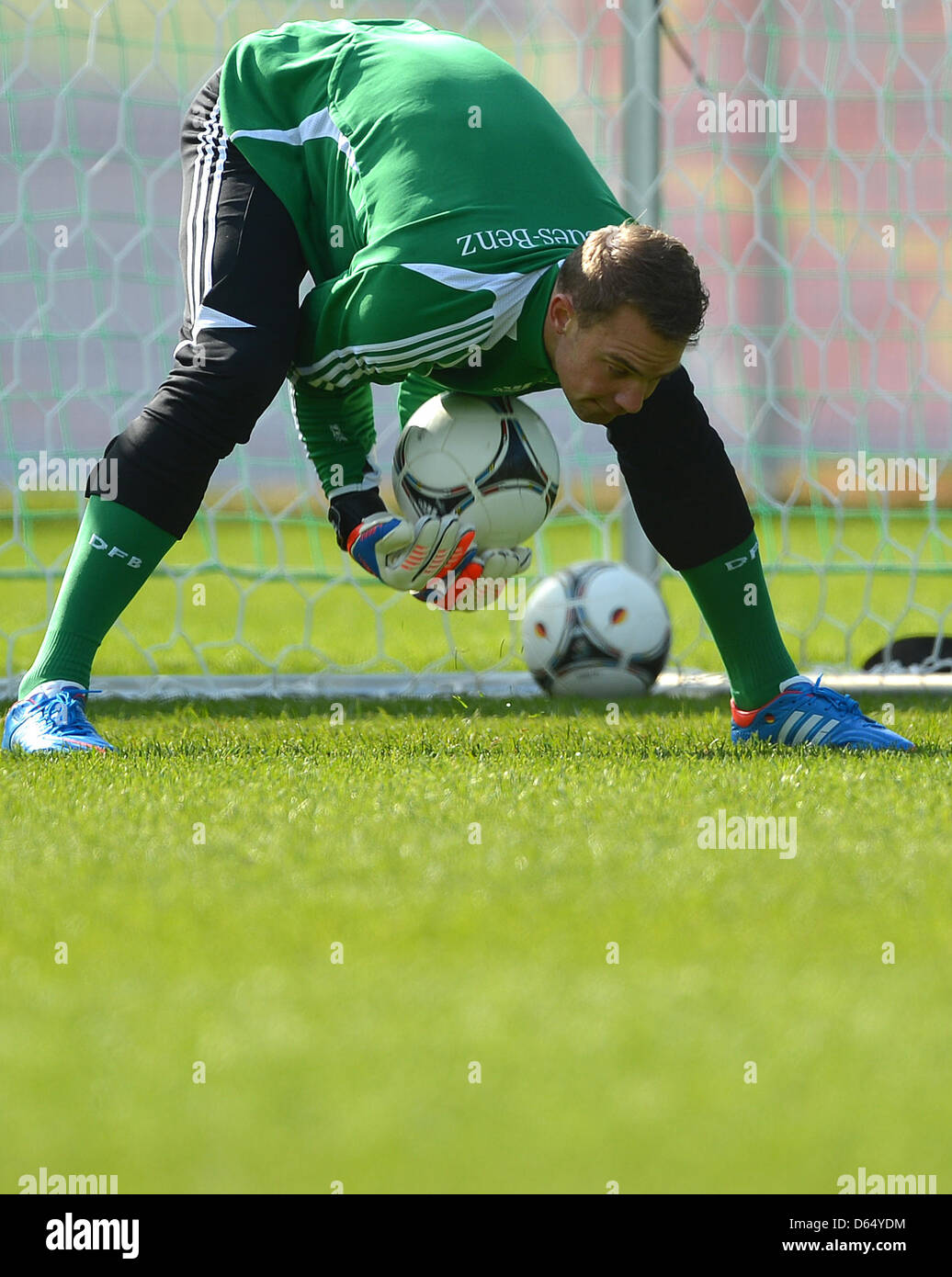 Germany's goal keeper Manuel Neuer during a training session of the ...