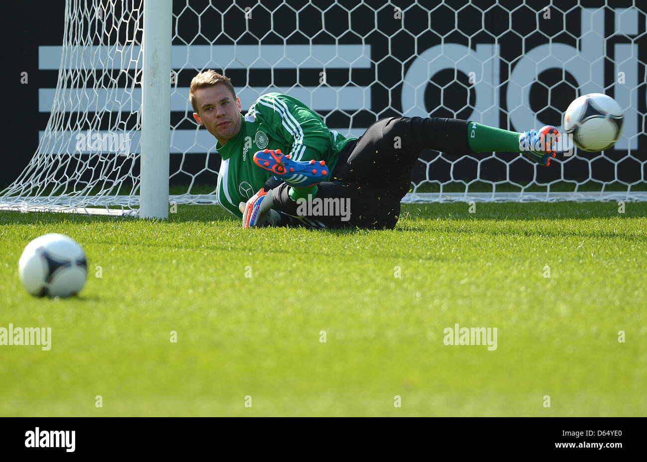 Germany's goal keeper Manuel Neuer during a training session of the ...
