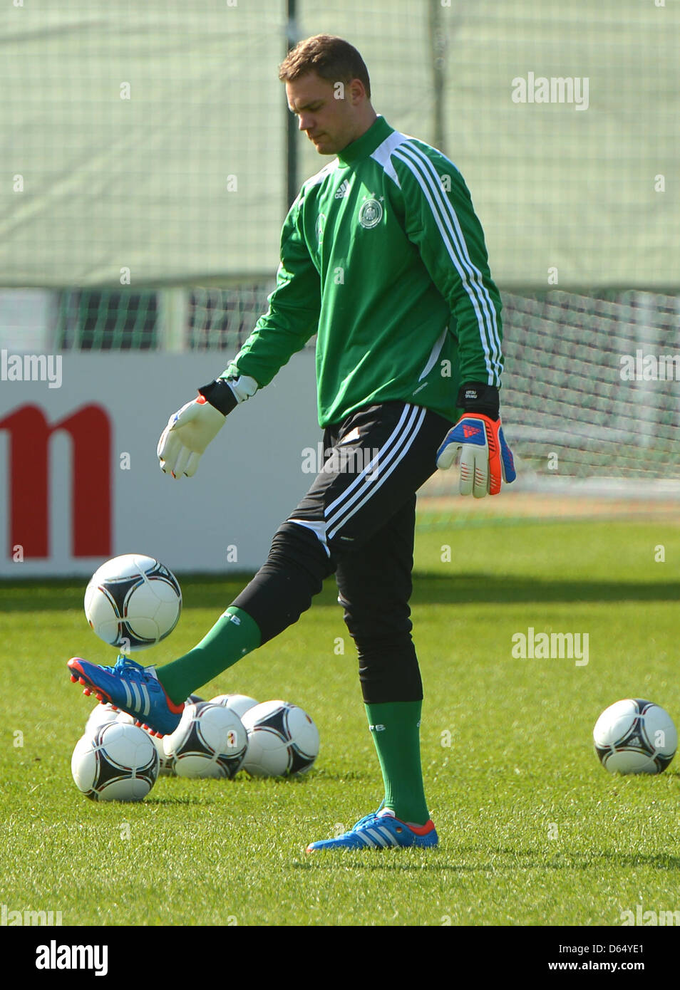 Germany's goal keeper Manuel Neuer during a training session of the ...