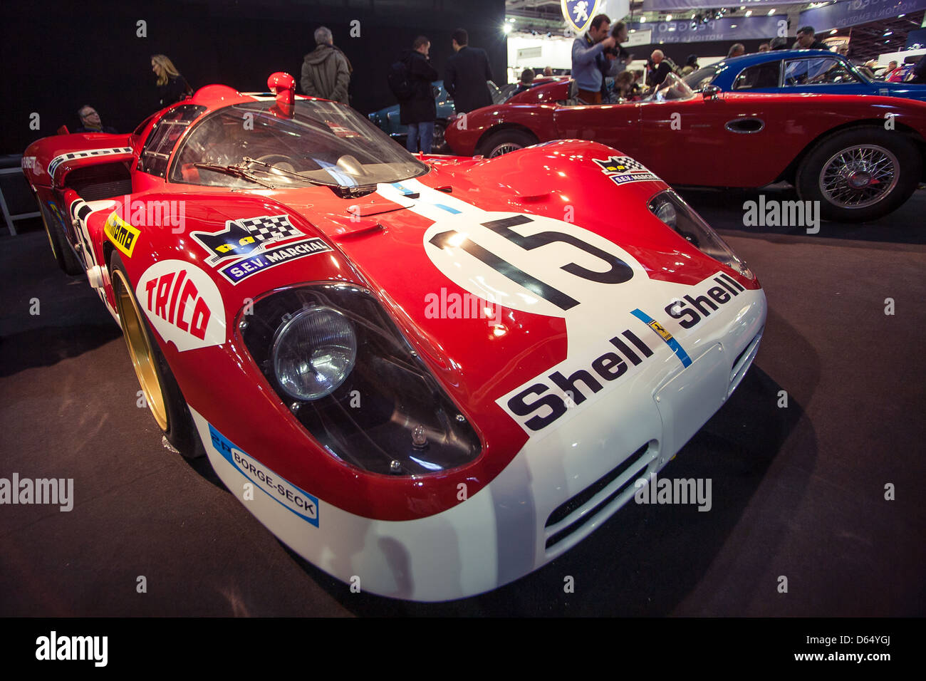 Paris, France - 06 February: Racing car at the salon RetroMobile ...