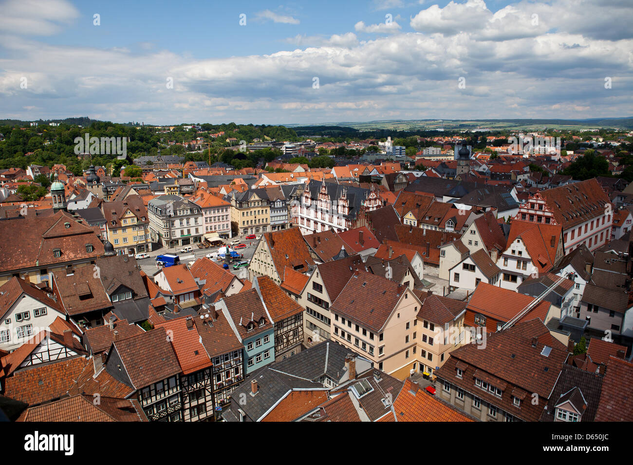 View of the old town in Coburg, Germany, 27 May 2012. Photo: Daniel ...