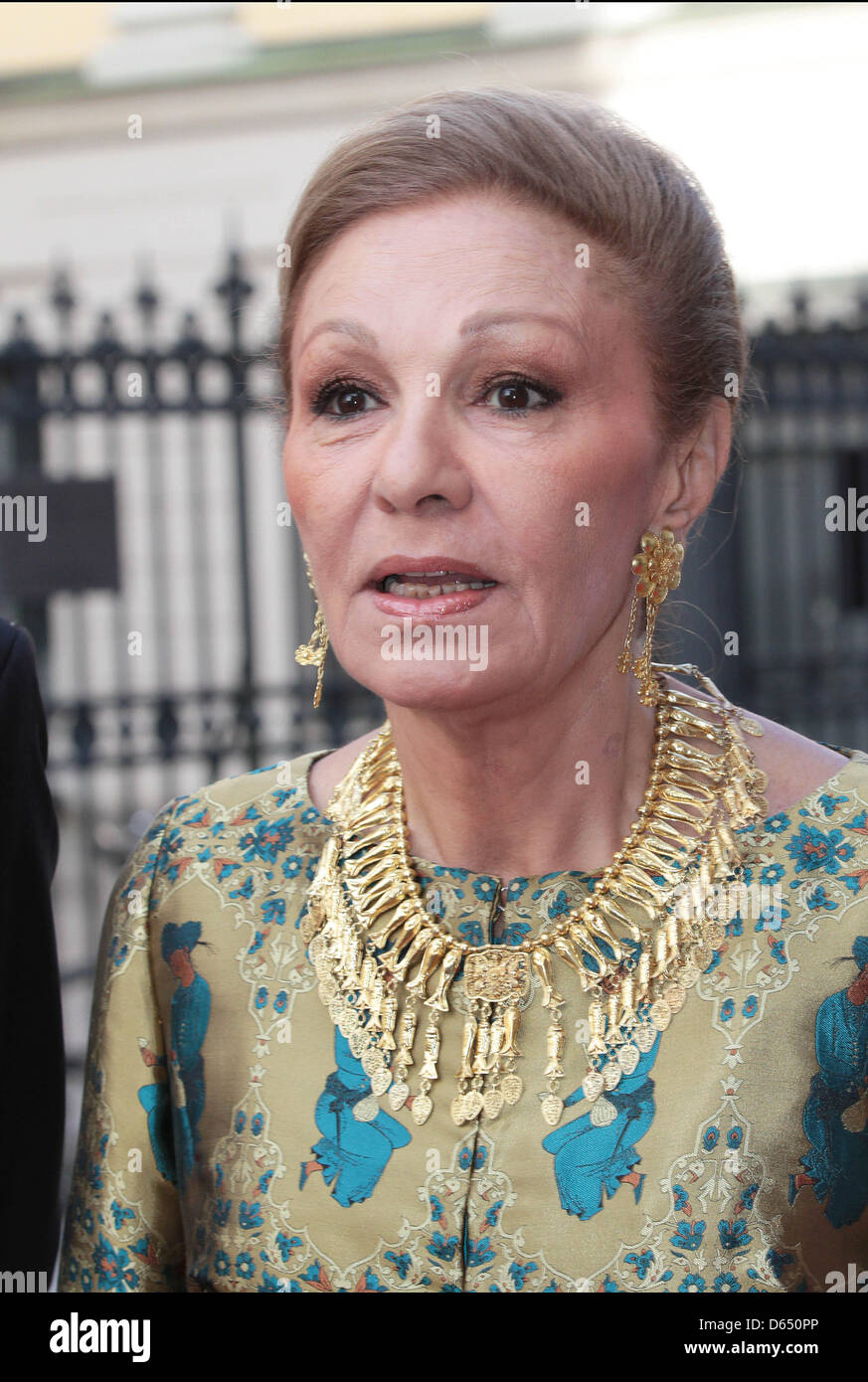 HM Queen Farah Pahlavi of Iran arrives for the opening of Marianne ...