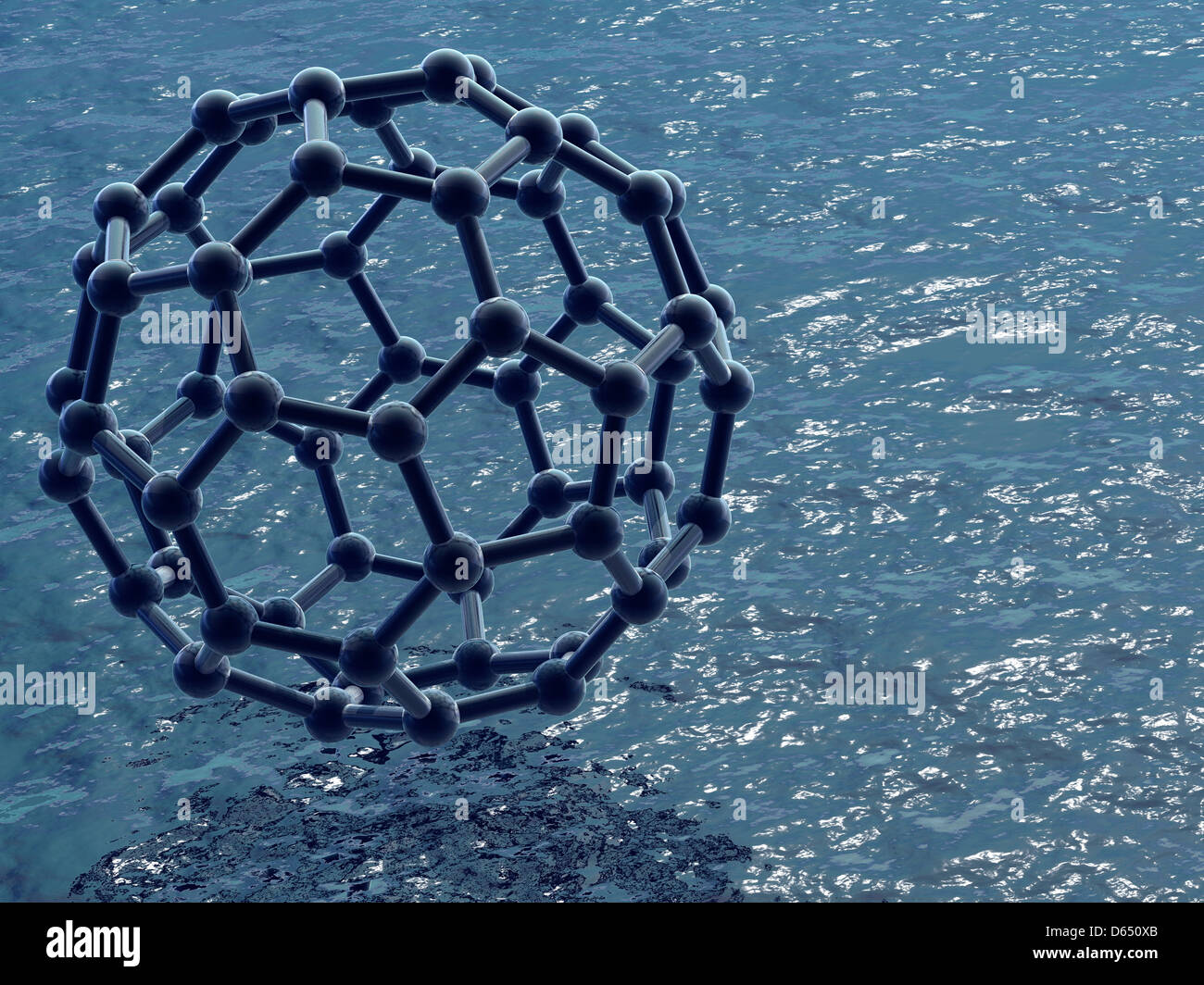 Buckyball molecule, artwork Stock Photo - Alamy