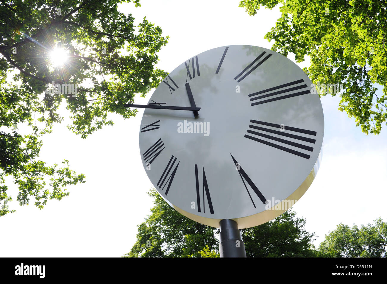 The installation 'Clocked Perspective' by Albanian artist Anri Sala is ...