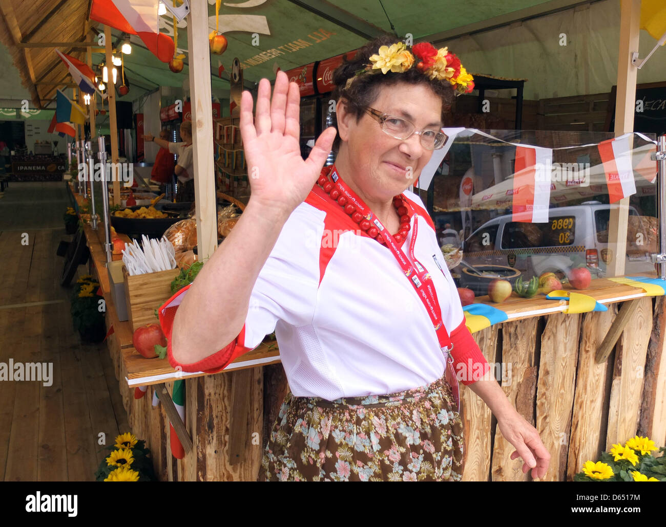 A waitress poses in a restaurant in Gdansk, Poland, 08 June 2012. The ...