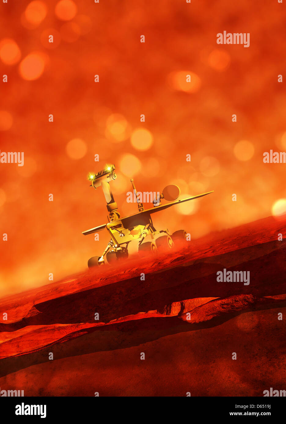 Curiosity rover, artwork Stock Photo - Alamy