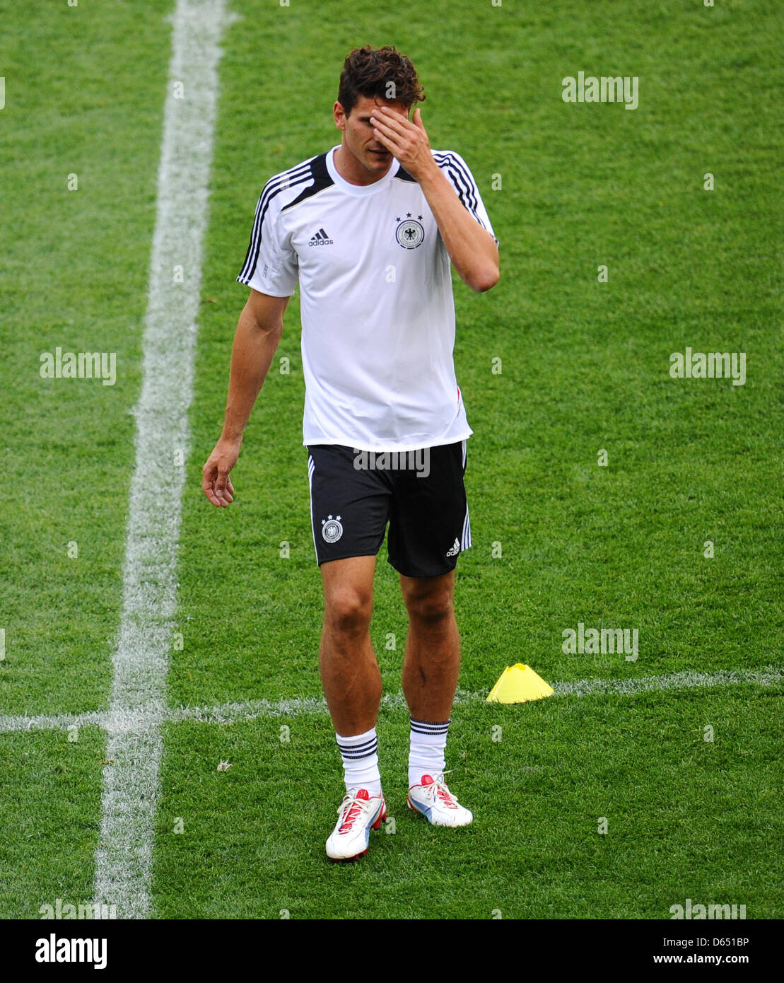 Germany's Mario Gomez during a training session of the German national ...