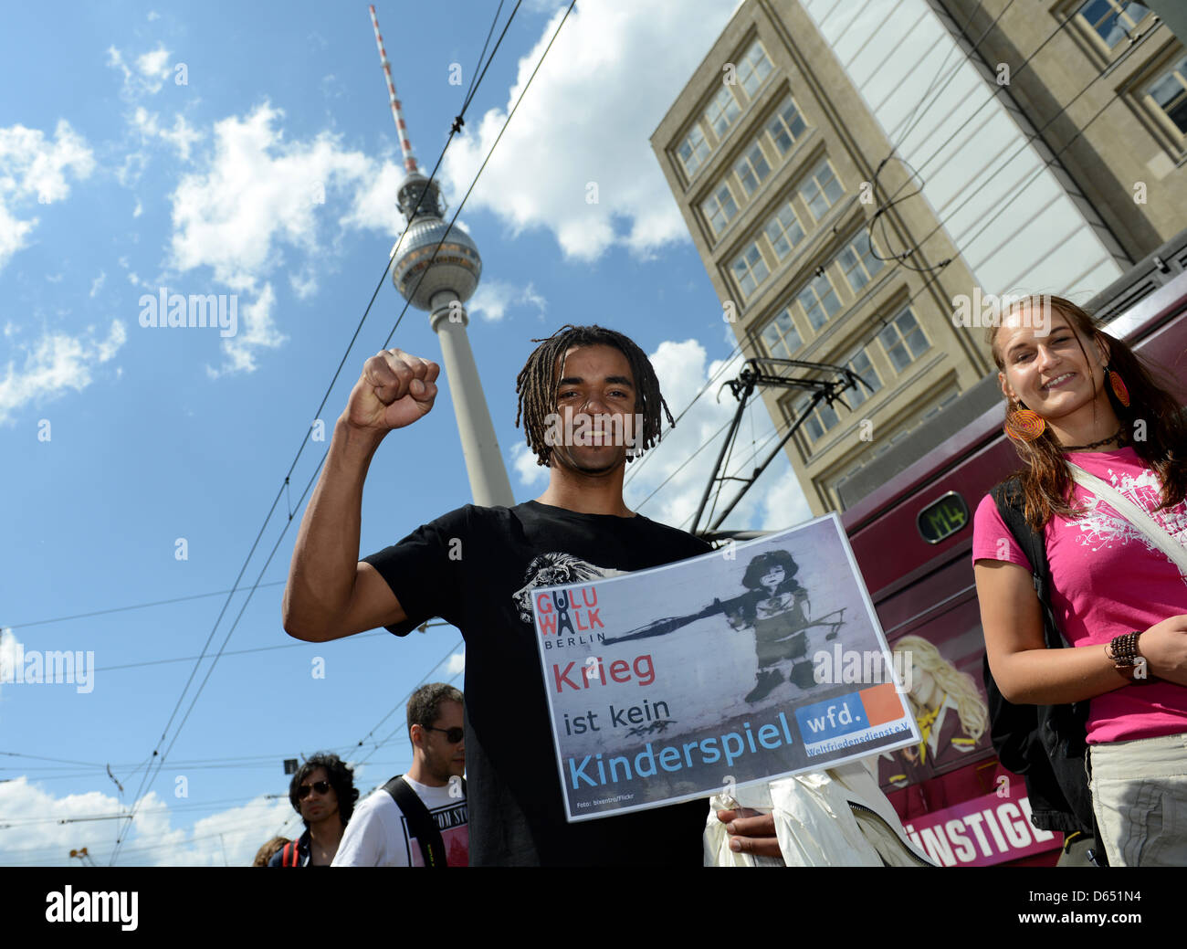 Johhny Strange of Berlin band 'Culcha Gandela' attends the worldwide ...