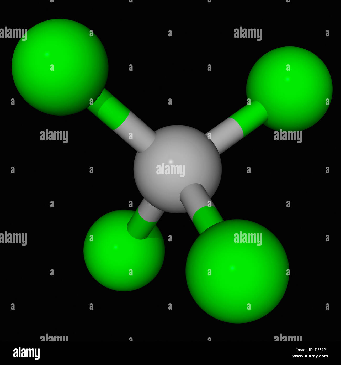 Carbon tetrachloride molecule Stock Photo - Alamy