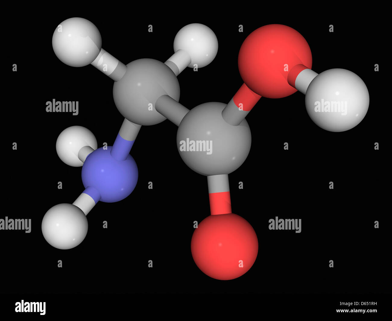 Amino acid glycine molecular structure hi-res stock photography and ...