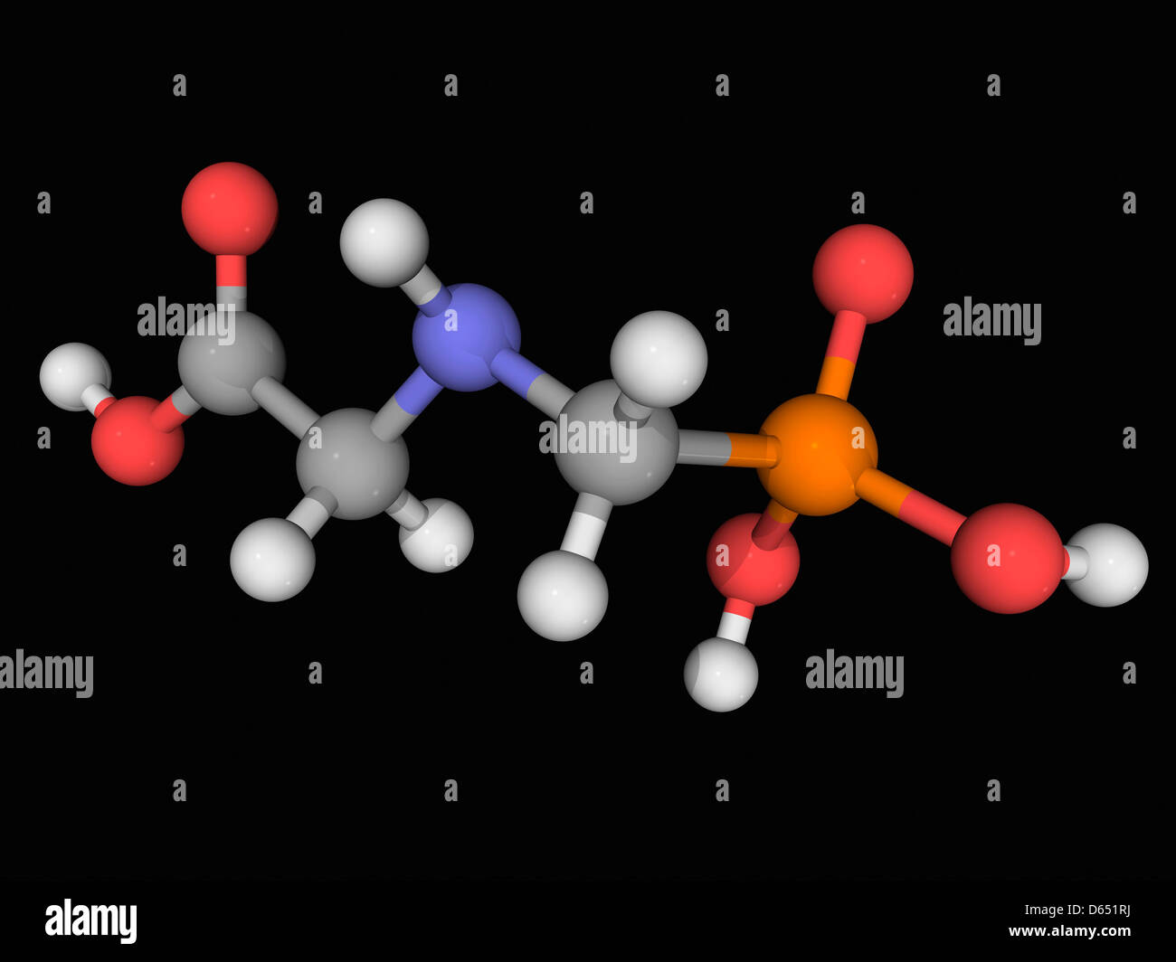 Glyphosate herbicide molecule Stock Photo - Alamy