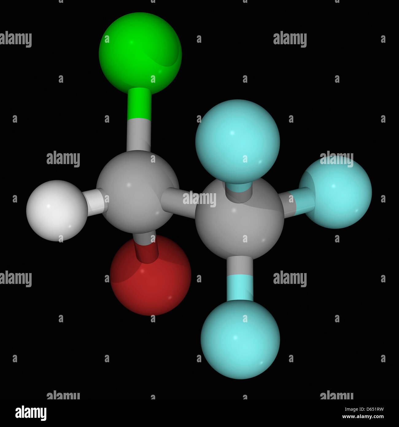 Halothane drug molecule Stock Photo - Alamy
