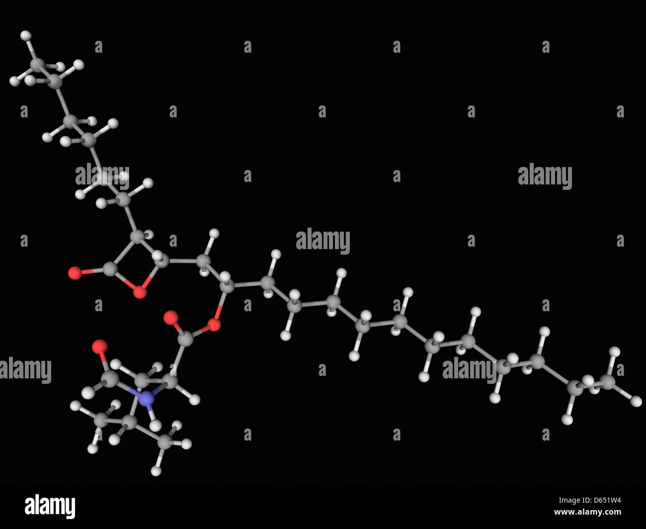 Orlistat obesity drug molecule hi-res stock photography and images - Alamy