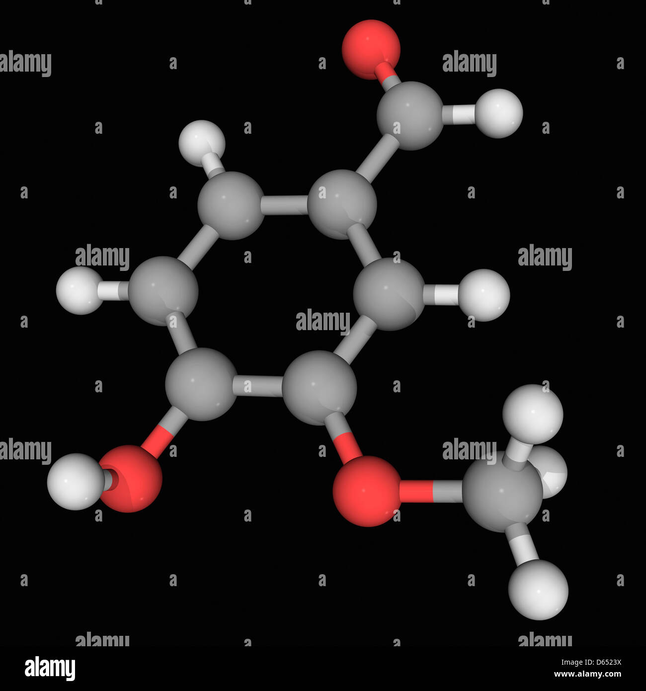 Vanillin molecular hi-res stock photography and images - Alamy