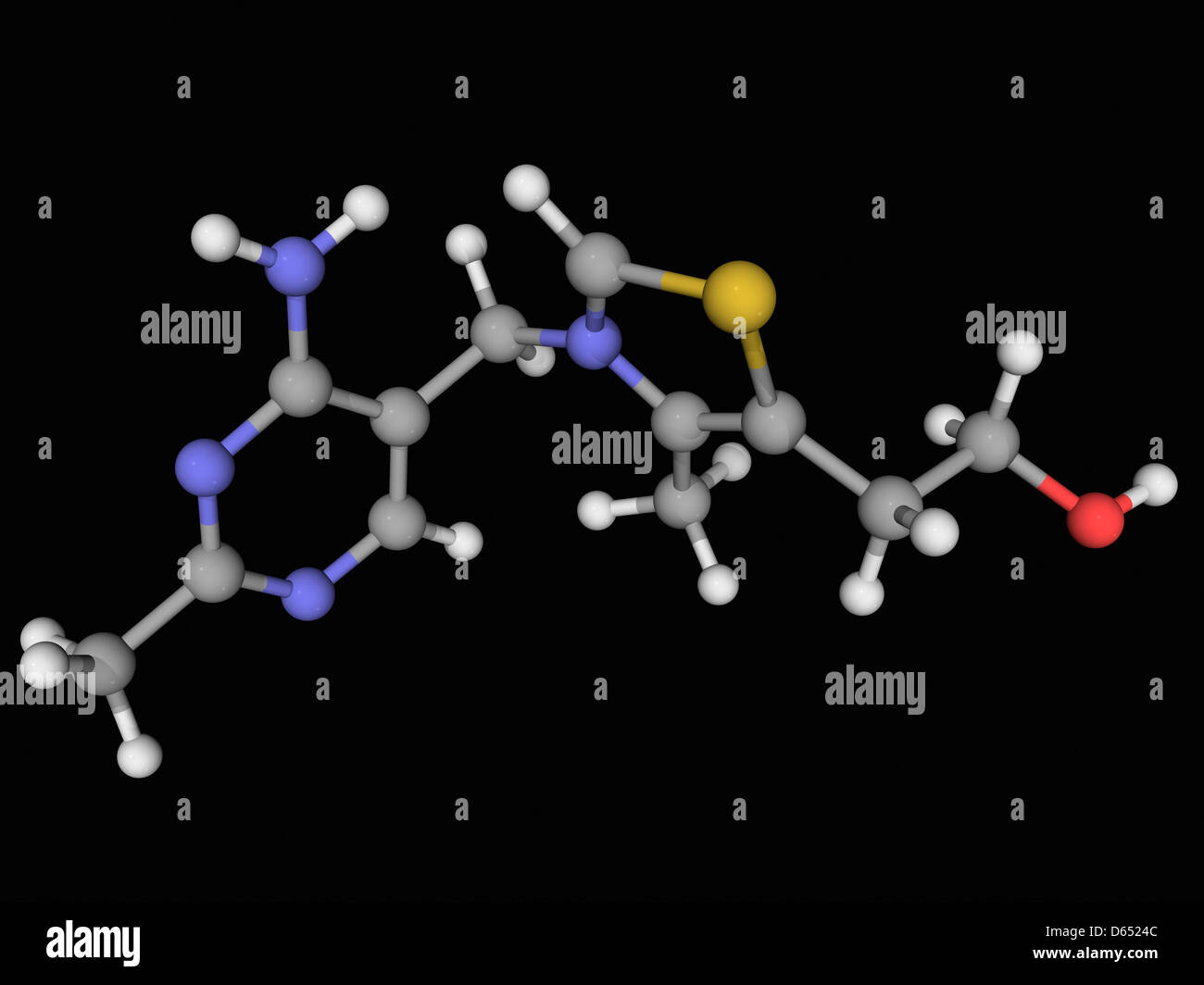 Vitamin B1 thiamine molecule Stock Photo - Alamy Vitamin B1 thiamine molecule Stock Photo - Alamy
