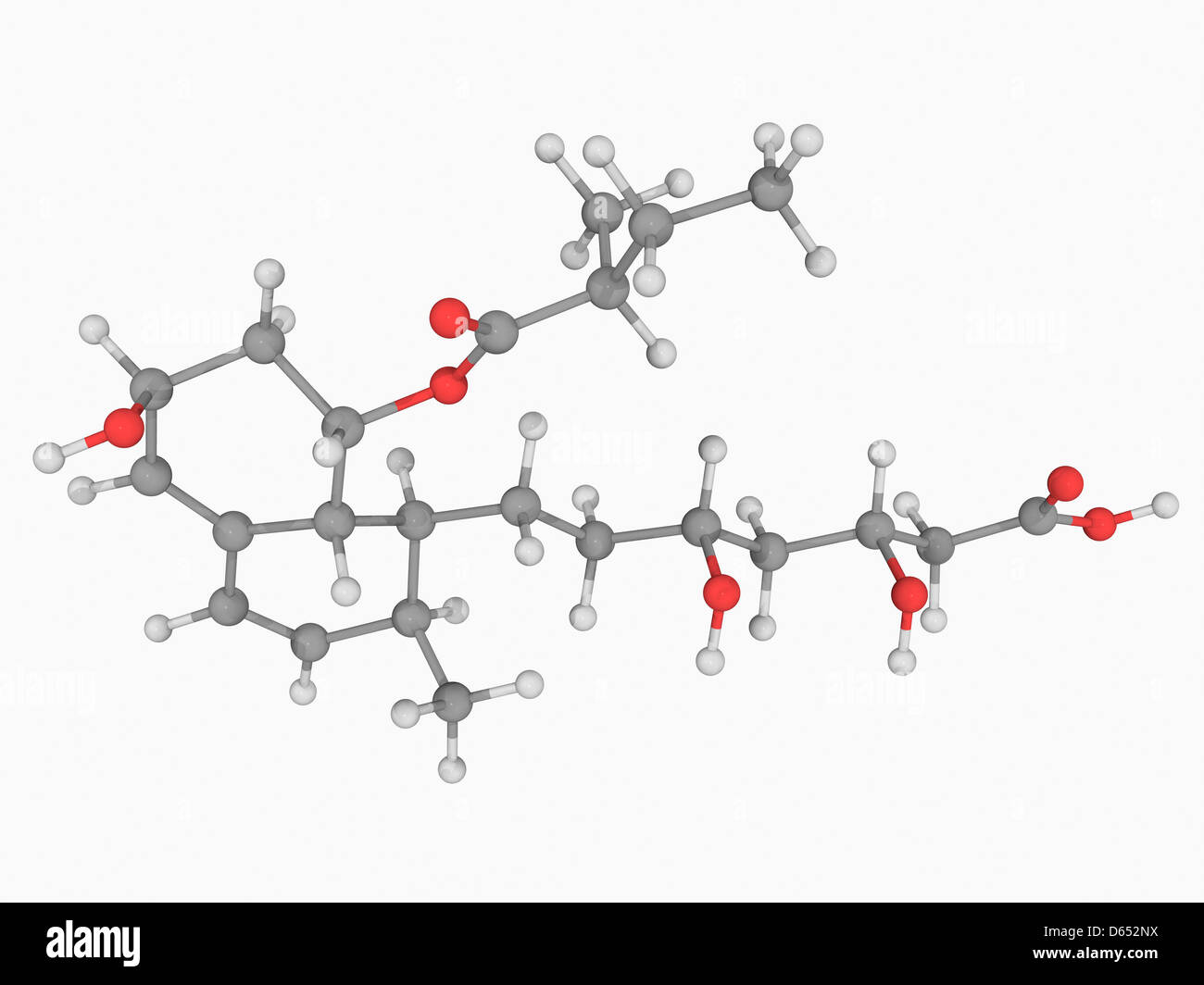 Pravastatin drug molecule Stock Photo - Alamy