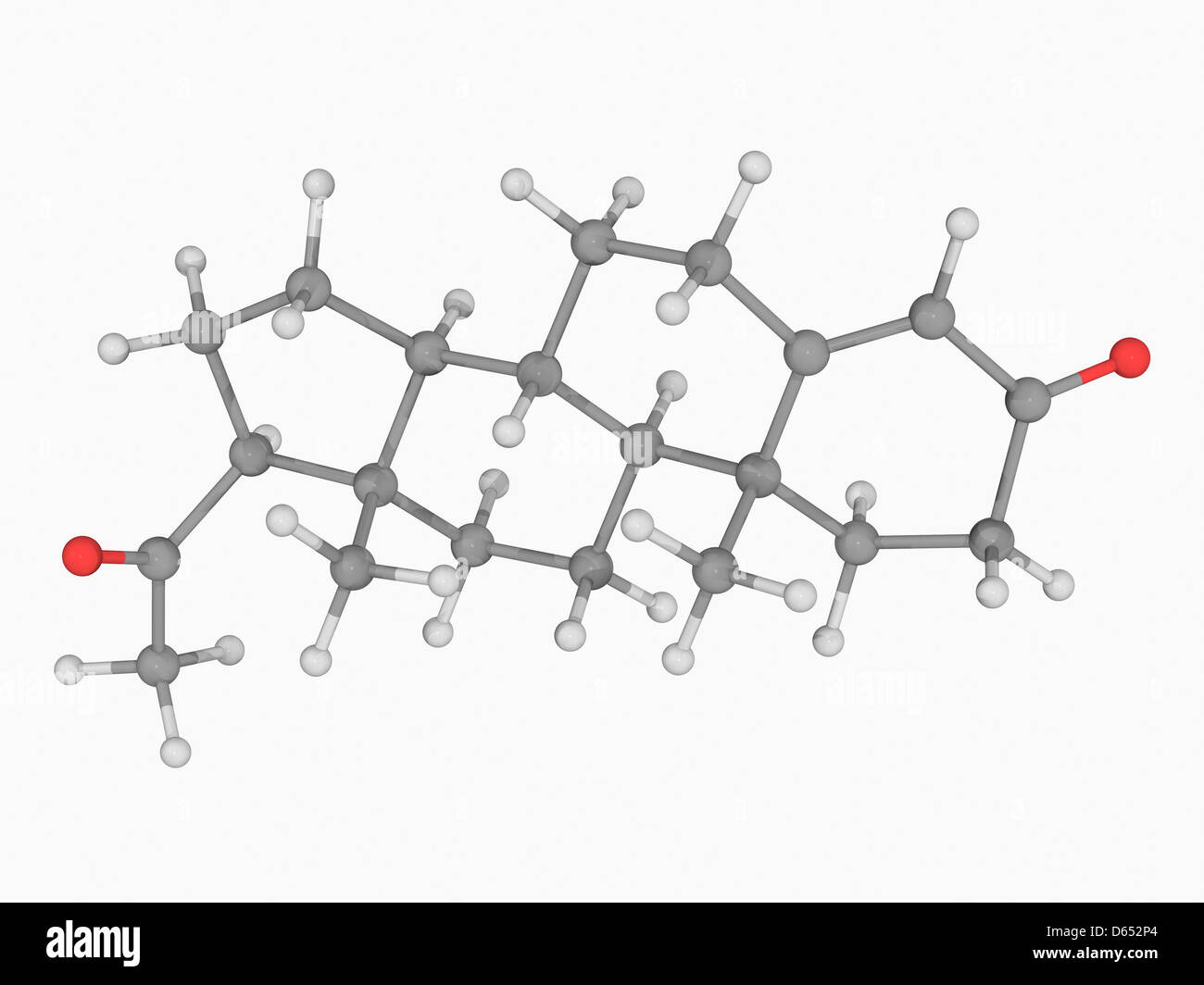 Progesterone hormone molecule Stock Photo - Alamy