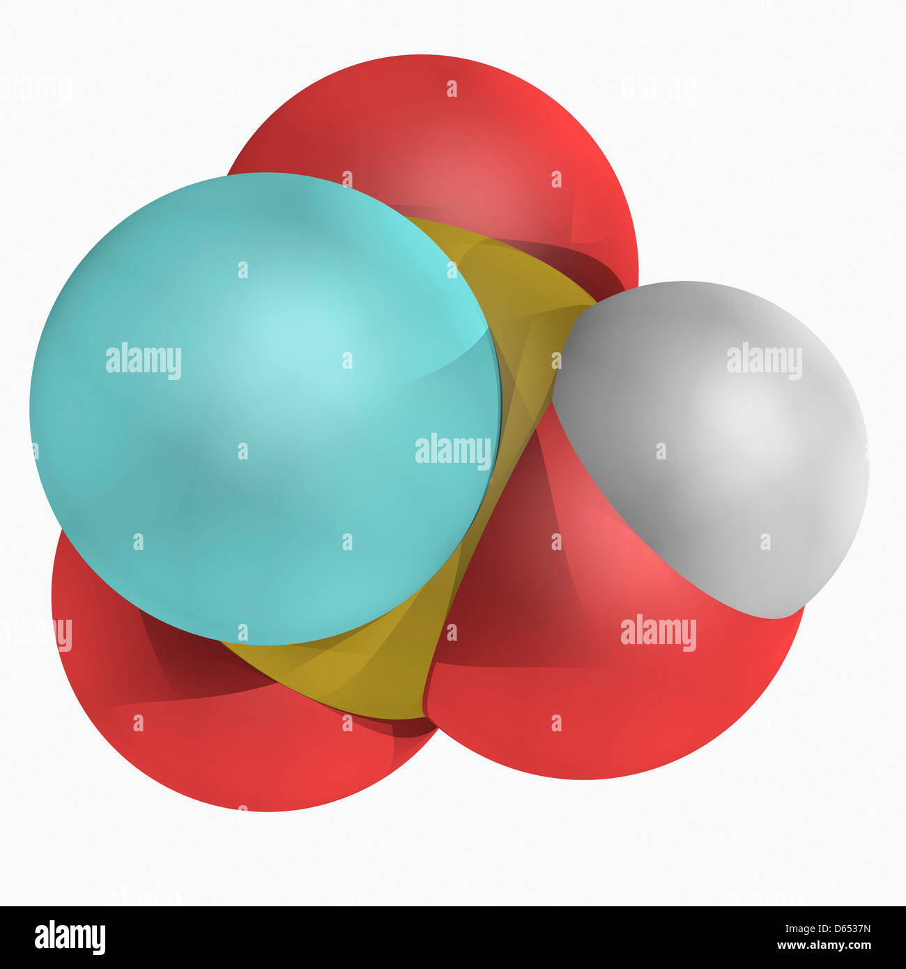 Fluorosulfuric acid molecule Stock Photo - Alamy