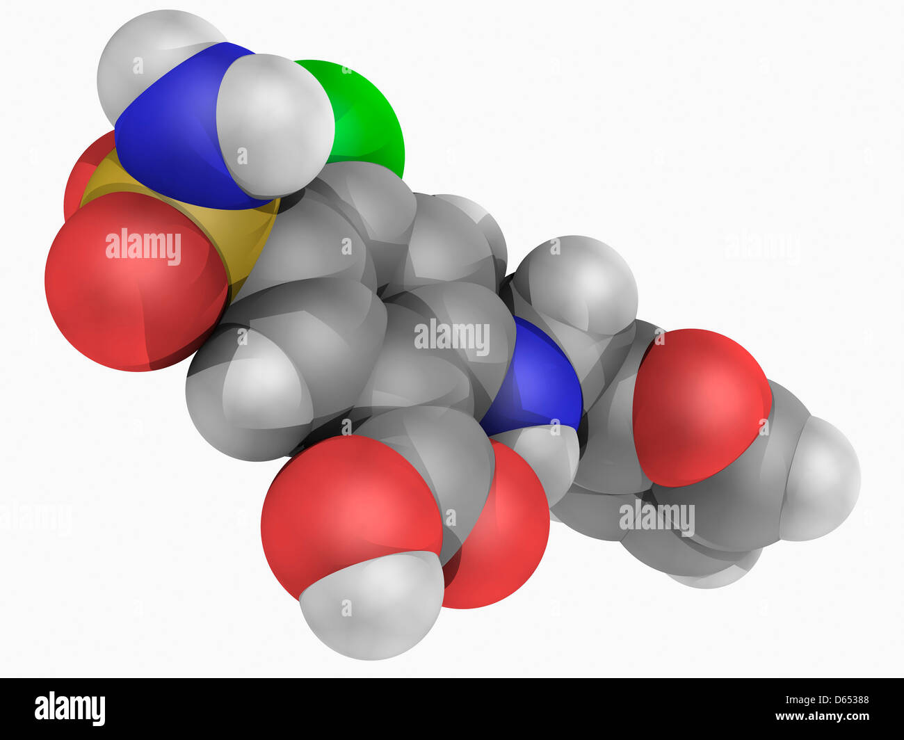 Furosemide drug molecule Stock Photo - Alamy