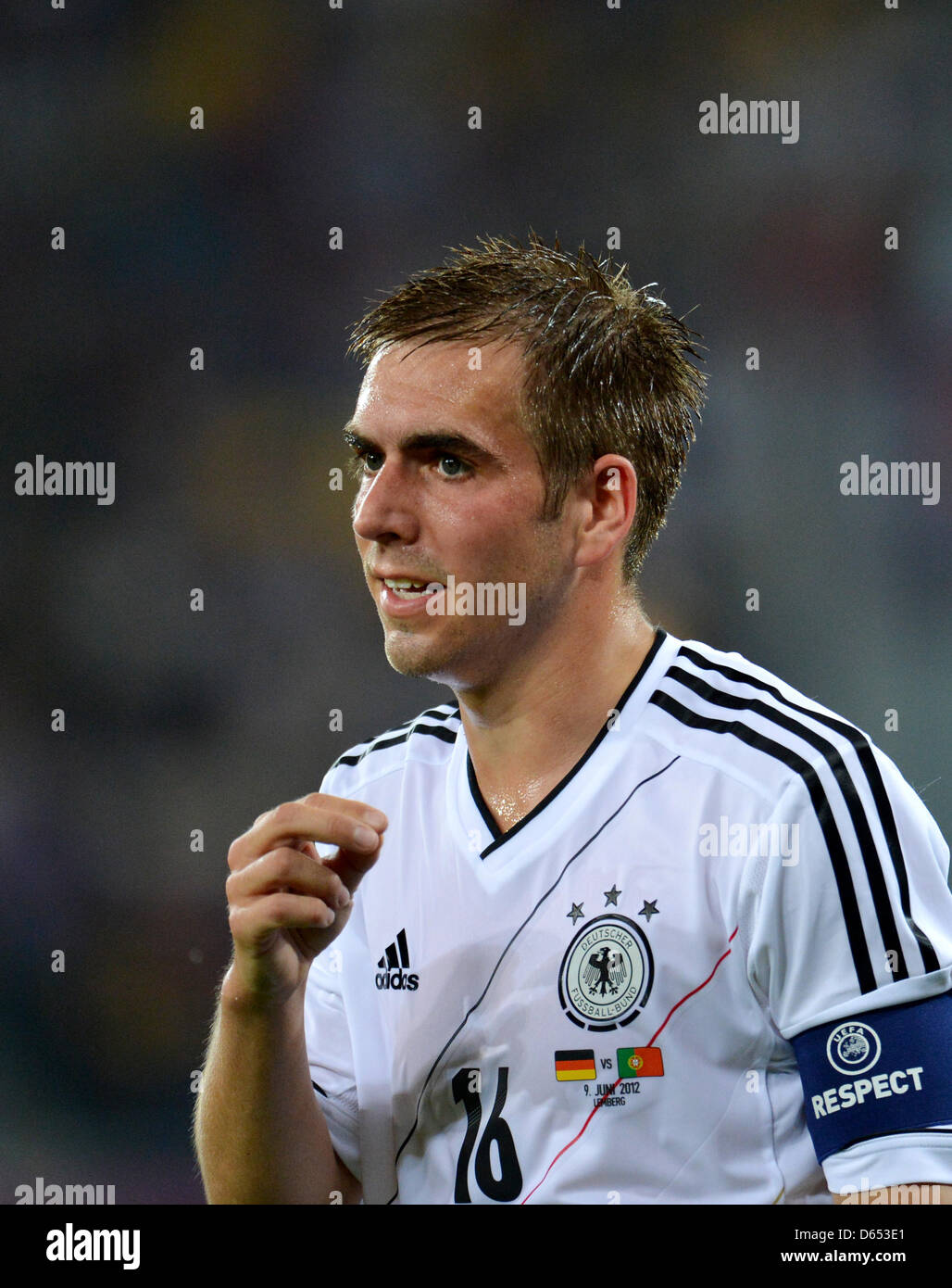 Germany's Philipp Lahm during UEFA EURO 2012 group B soccer match ...