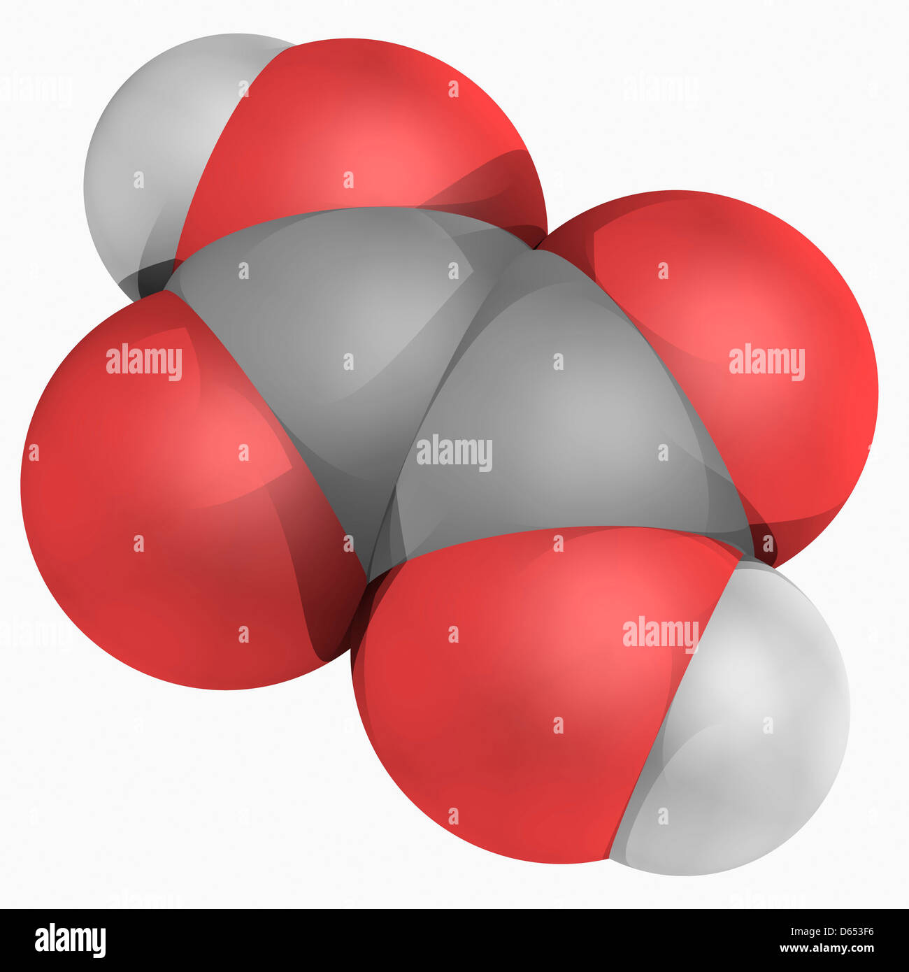 Oxalic acid molecule Stock Photo - Alamy