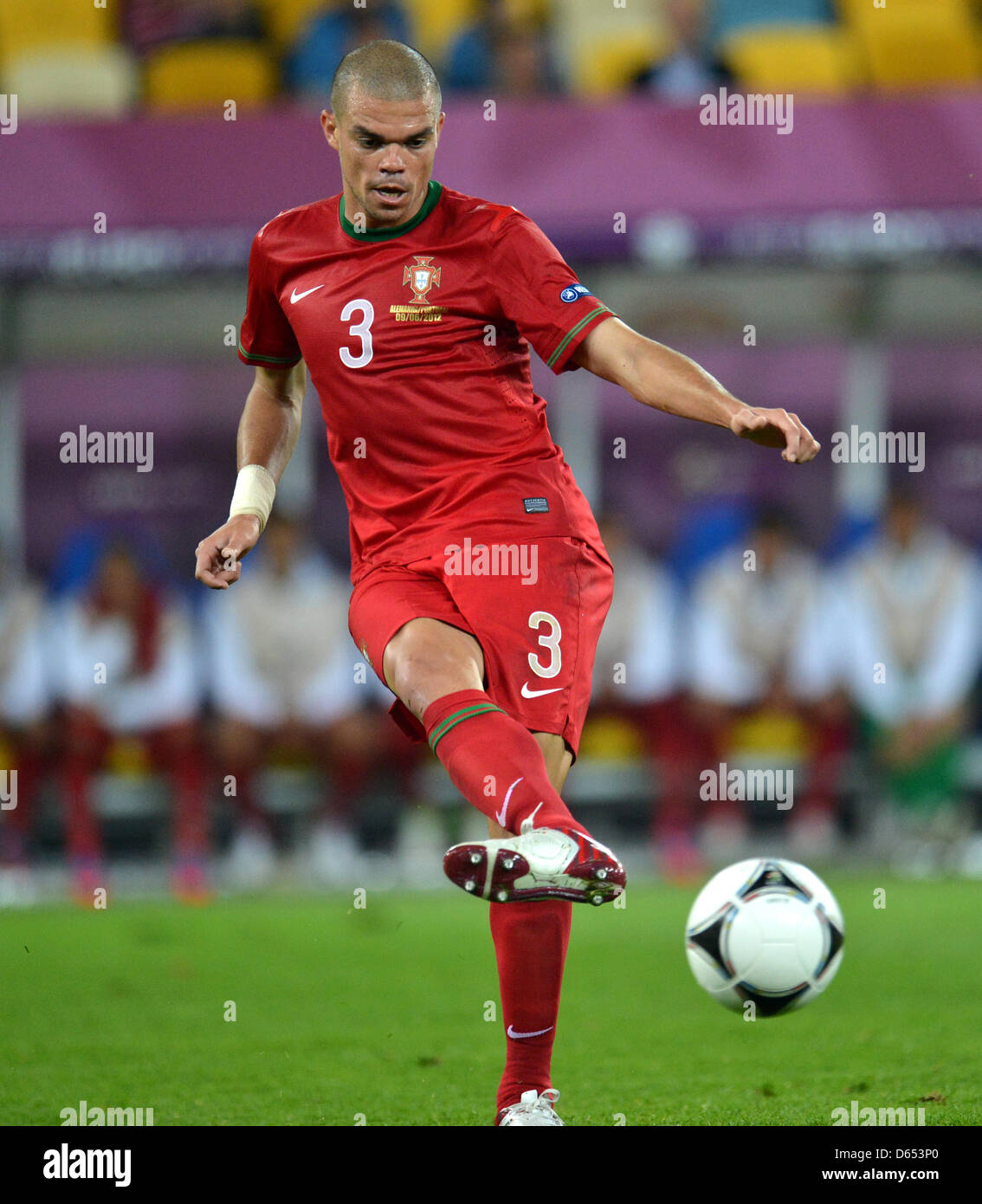 Portugal's Pepe during UEFA EURO 2012 group B soccer match Germany vs ...
