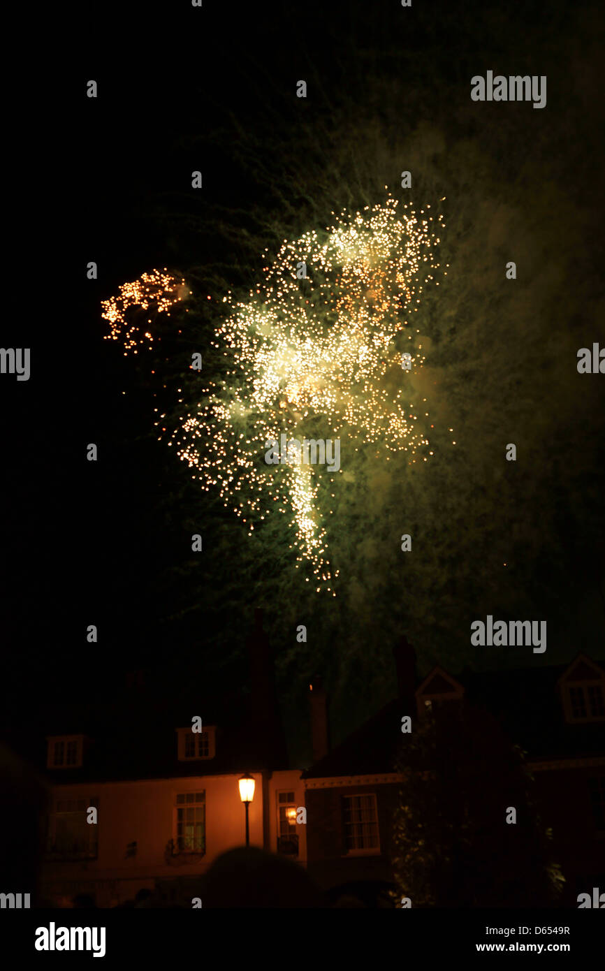 hastings battle bonfire night sky fireworks night Stock Photo - Alamy