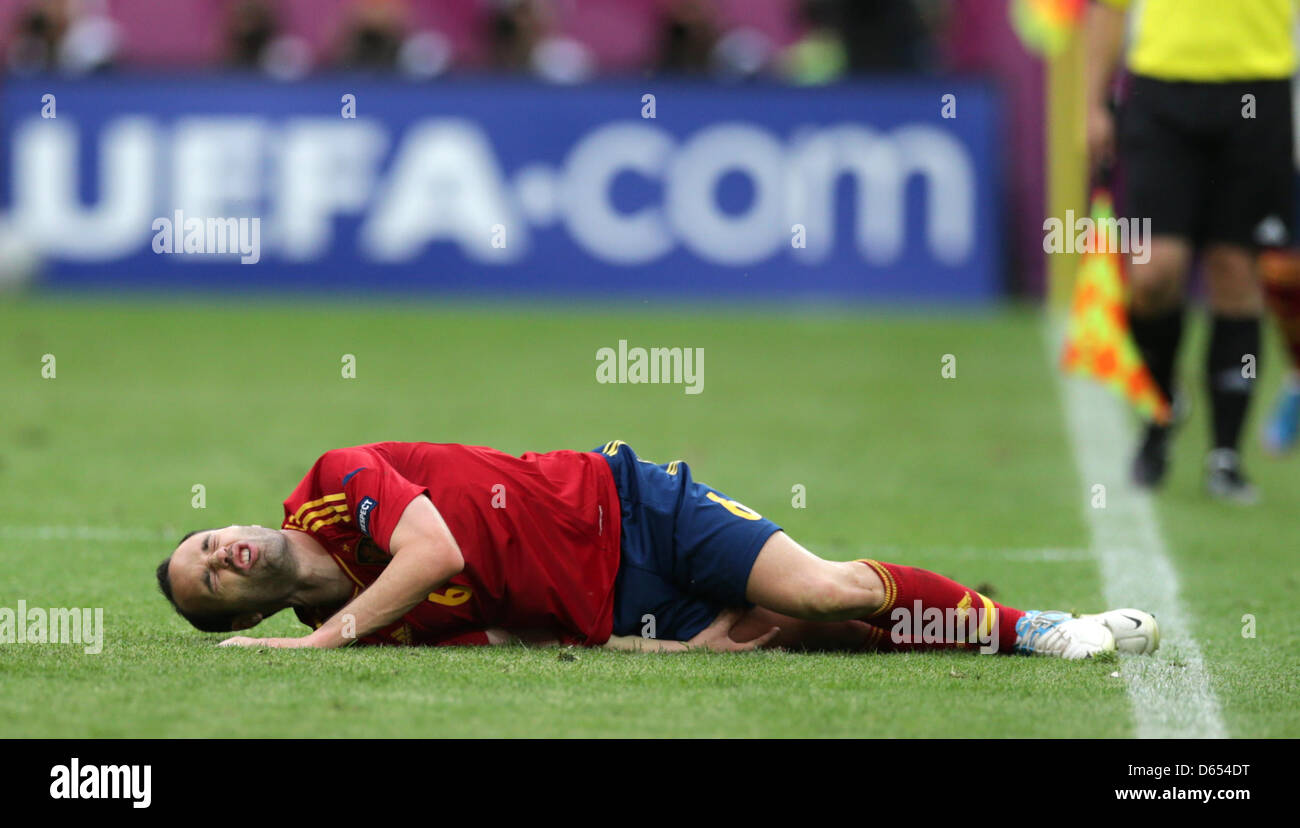 Spain's Andres Iniesta during UEFA EURO 2012 group C soccer match Spain ...